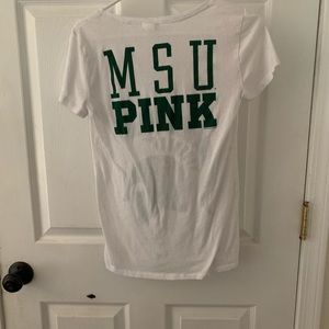PINK Victoria's Secret | Tops | Victoria Secret Pink Msu Tshirt | Poshmark